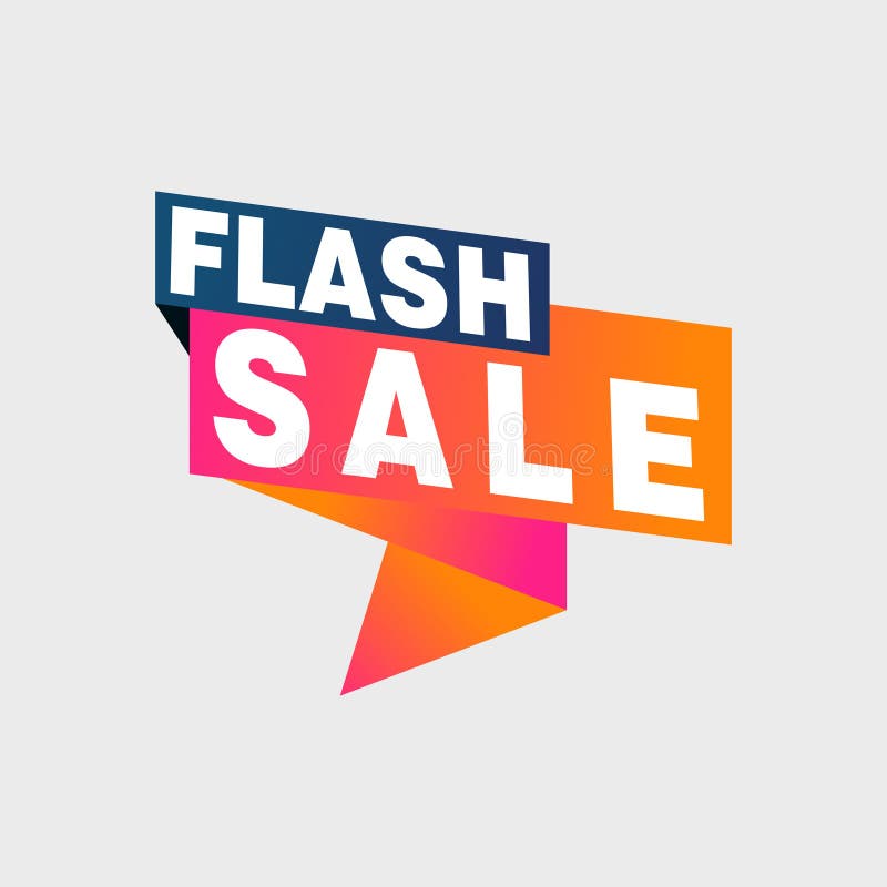 Flash Sale Banner Template Design.Vector Illustration Stock Vector ...