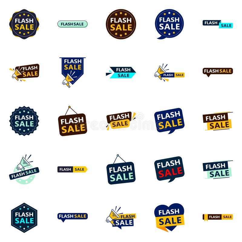 Flash Sale Bundle 25 Eye Catching Vector Designs for Sales and Branding ...