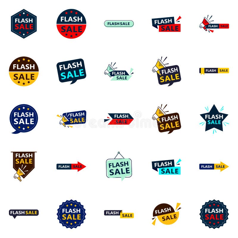 Flash Sale Bundle 25 Impactful Vector Designs for Advertising and Sales ...