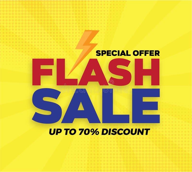 Flash Sale Discount Design Special Offer Stock Illustration ...