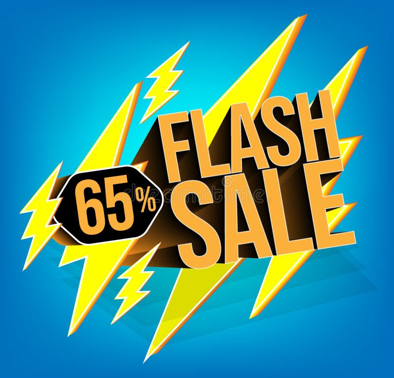 Flash Sale 65 Discount Off. Stock Illustration - Illustration of price ...