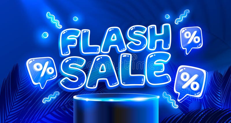 Flash Sale Event, Big Sale Offer, Poster Label. Vector Illustration ...