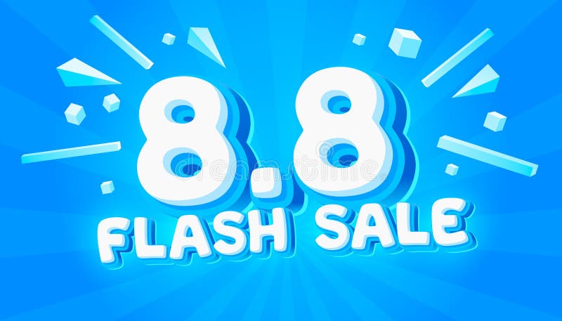 Flash Sale Color Red Font. English Alphabet and Numbers Sign. Vector ...