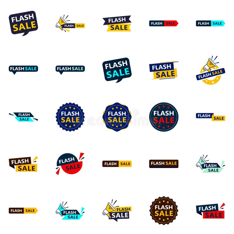 Flash Sale 25 Eye Catching Vector Designs for Increased Sales and ...