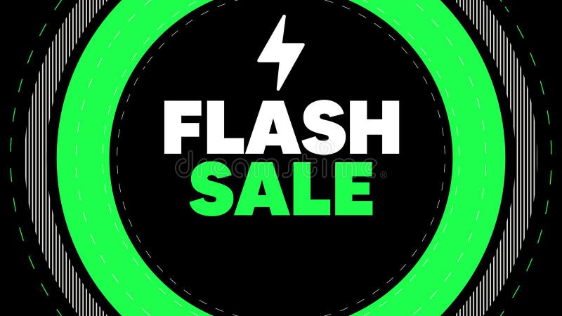 Flash Sale Graphic Element. Flash Banner Design Background 4k Animation ...