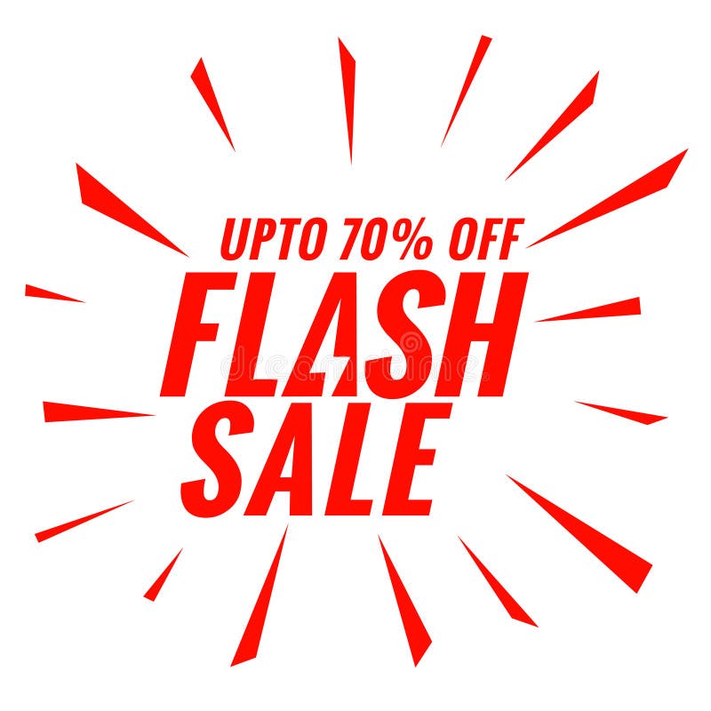 Flash Sale with Heavy Discount Flat Banner Design Stock Vector ...