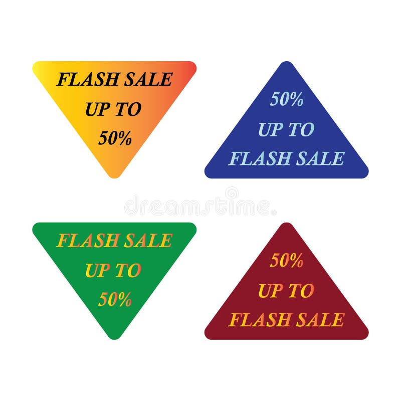 Flash Sale Icon Logo Vector Design Stock Vector - Illustration of offer ...