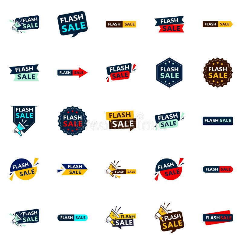 The Flash Sale Pack 25 Distinctive Vector Designs for Graphic and ...