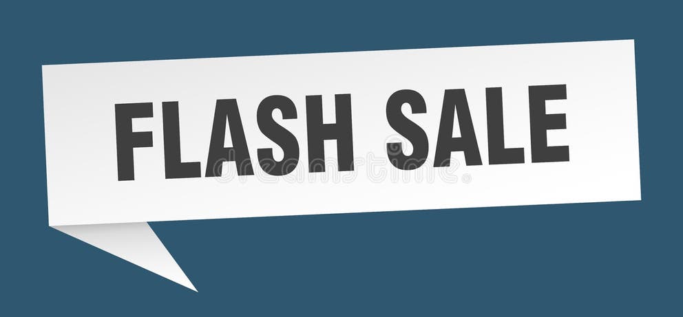 Flash sale speech bubble. stock vector. Illustration of speech - 153585030