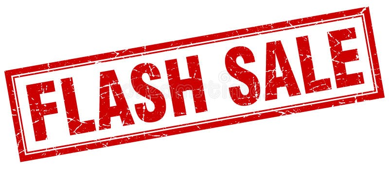 Flash sale square stamp stock vector. Illustration of label - 89527521