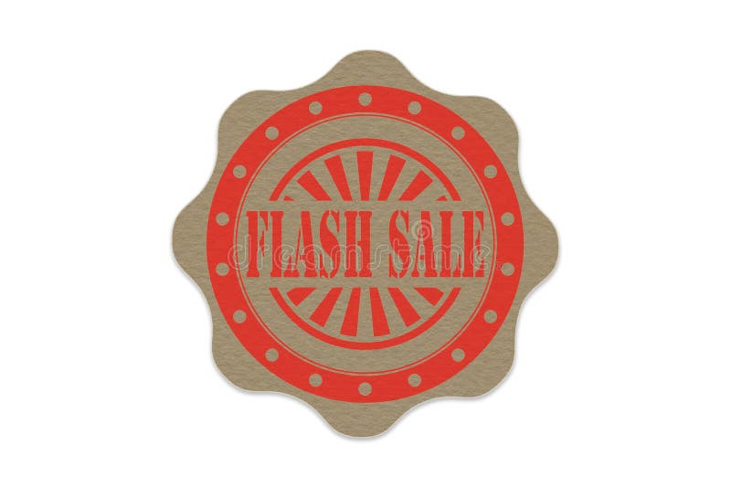 Flash sale stamp on paper stock photo. Image of rectangular - 80236570