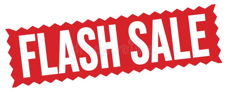 FLASH SALE Text Written on Red Stamp Sign Stock Illustration ...