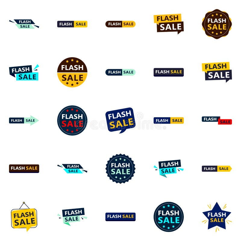 The Flash Sale Vector Pack 25 Elegant Designs for Sales and Marketing ...