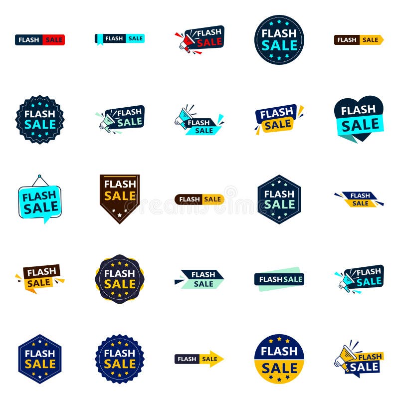 Flash Sale Vector Pack 25 High Quality Banners for Sales and Marketing ...