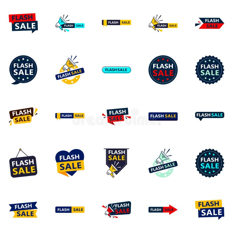 The Flash Sale Vector Pack 25 Impactful Designs for Sales Professionals ...