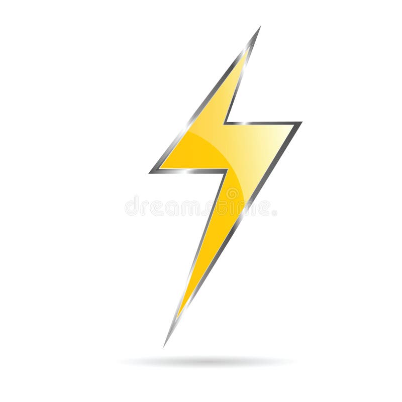 Flash Sign Yellow Vector Illustration Stock Vector - Illustration of ...