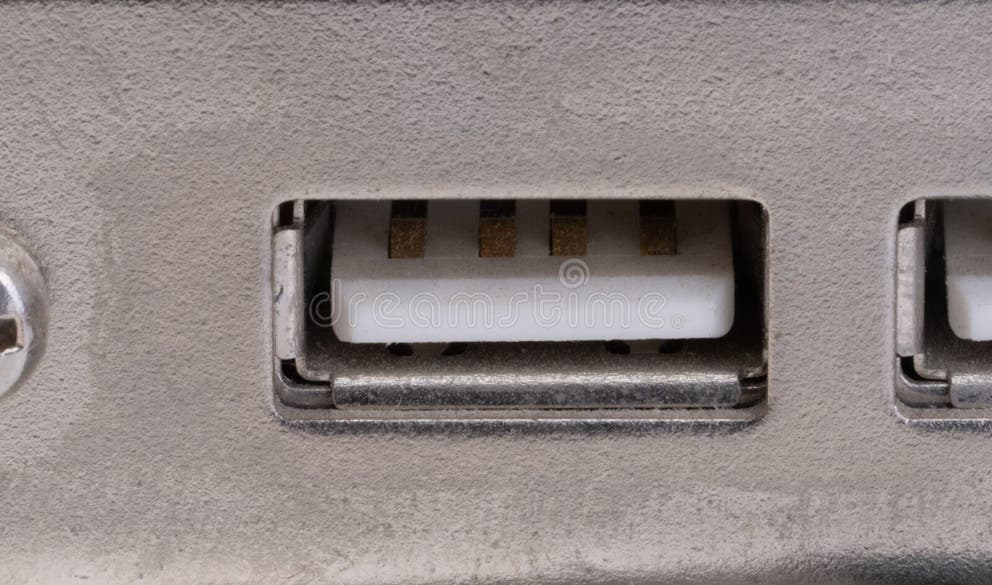Flash Socket Close-up Macro Stock Image - Image of drive, port: 256351645