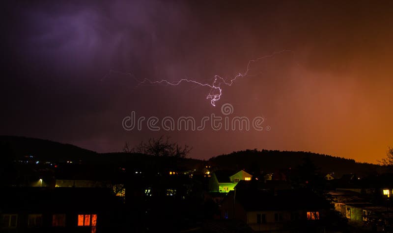 Spring Thunderstorm Rolling Through The Nebraska Sandhills Stock Image ...