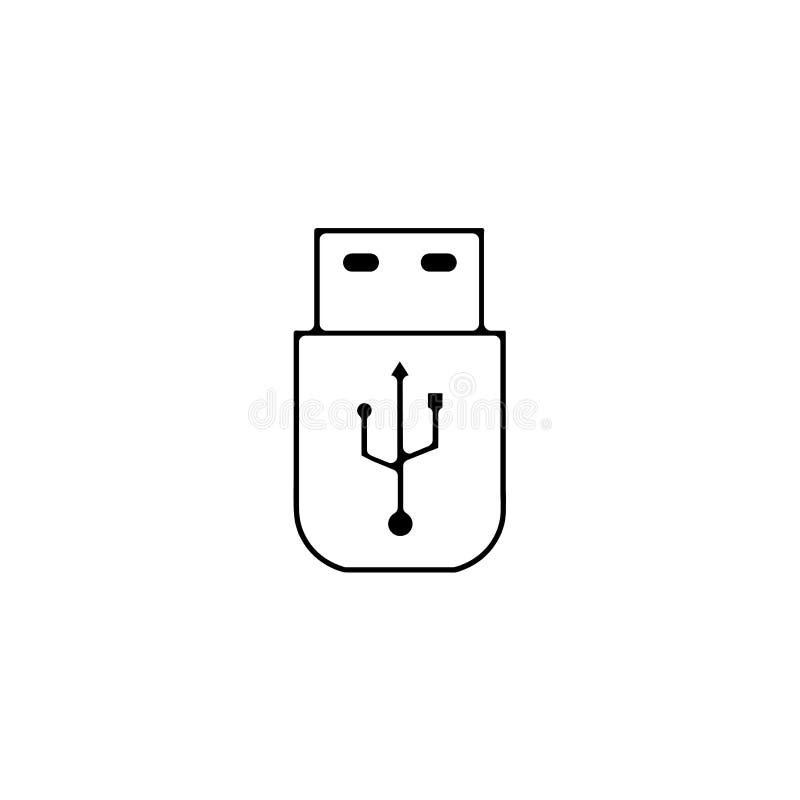 Flash Stick Usb Thin Line Icon. Flash Stick Usb Linear Outline Icon ...