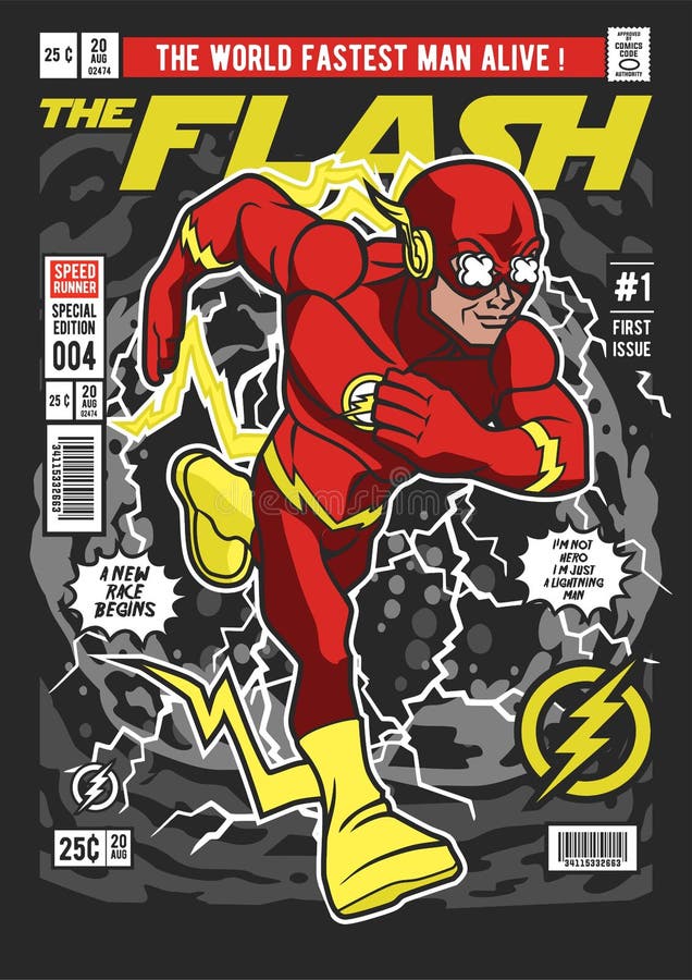 Flash Super Hero Vector Poster Utra Hd Image. Printable Stock ...