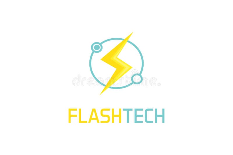 Flash tech logo stock vector. Illustration of flash - 101706645