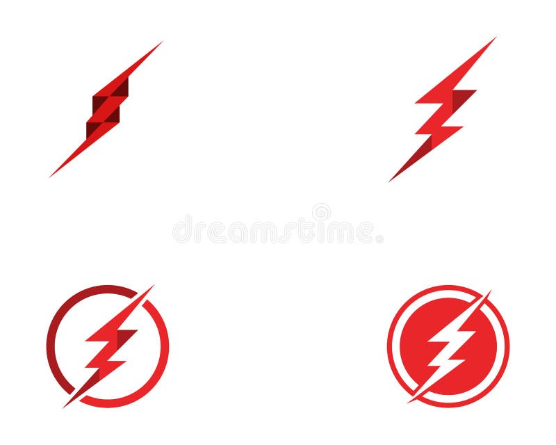 Flash Thunderbolt Energy Power Logo Vector Linear Stock Vector ...