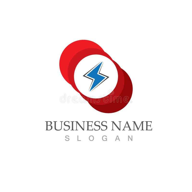 Flash Thunderbolt Logo Template Stock Vector - Illustration of ...