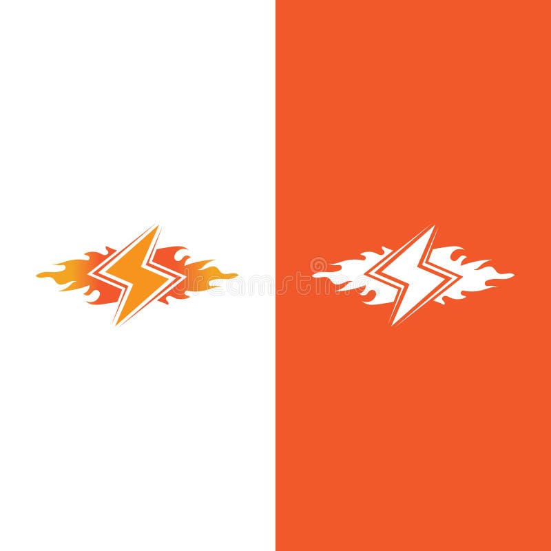 Flash Thunderbolt Logo Template Stock Vector - Illustration of modern ...