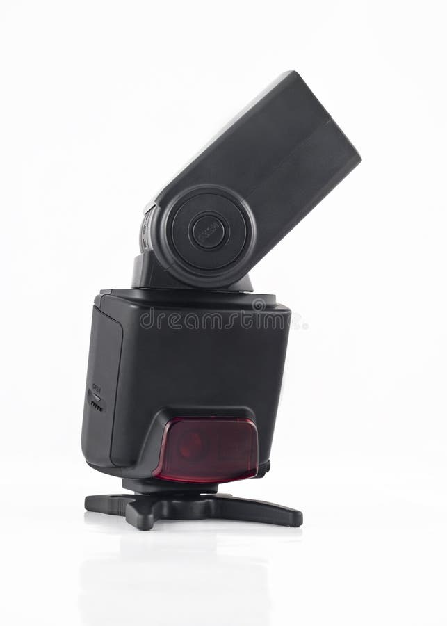 Flash Unit for Digital Camera Isolated Stock Image - Image of ...