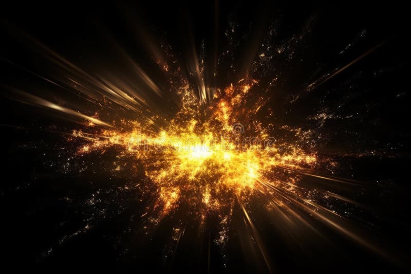 Flash Yellow Light the Birth of the Universe in Space Generative Ai ...