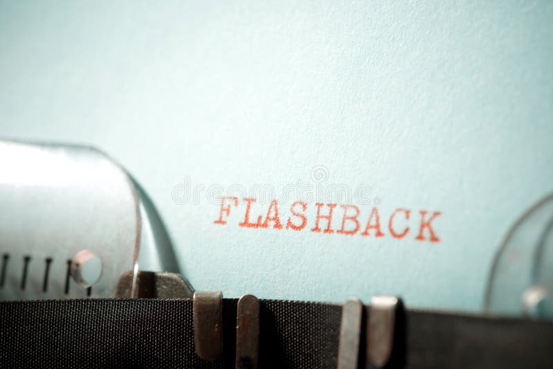 Flashback concept view stock photo. Image of title, typewriter - 319561434