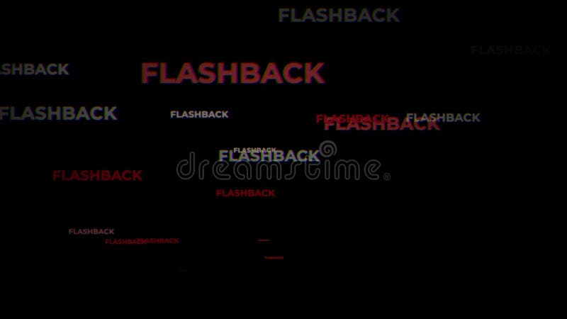 Flashback Typography Contexts with Alpha Channel Against Dark ...