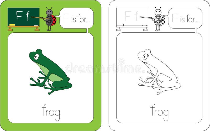 Frog Flashcard Stock Illustrations – 204 Frog Flashcard Stock ...