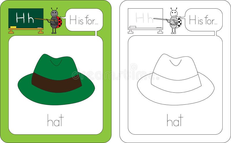 Flashcard Letter H Stock Illustrations – 174 Flashcard Letter H Stock ...