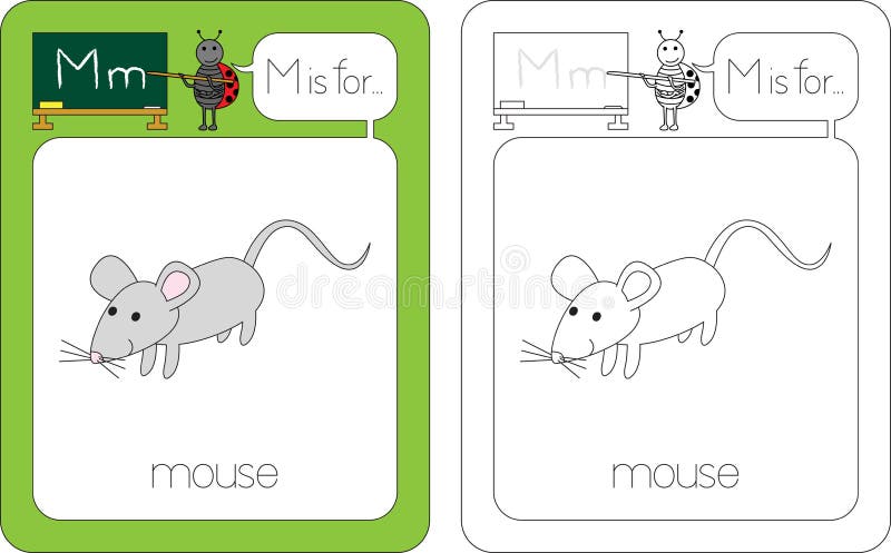 Flashcard Letter M Stock Illustrations – 241 Flashcard Letter M Stock ...