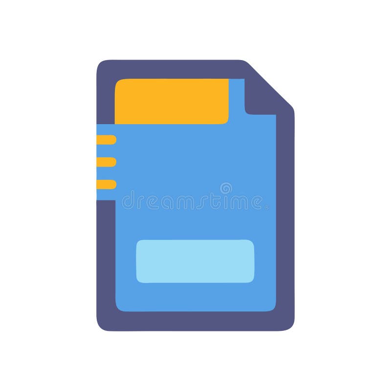 Flashcard Icon for Learning Stock Vector - Illustration of university ...