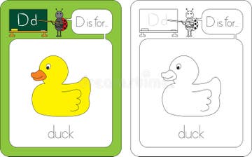 Flashcard Duck Stock Illustrations – 123 Flashcard Duck Stock ...