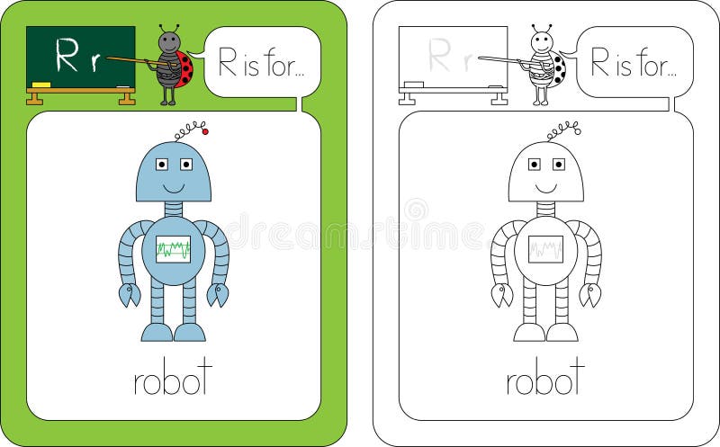 Flashcard Letter R Stock Illustrations – 225 Flashcard Letter R Stock ...