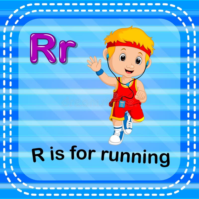 Flashcard Alphabet R Run Stock Illustrations – 2 Flashcard Alphabet R ...