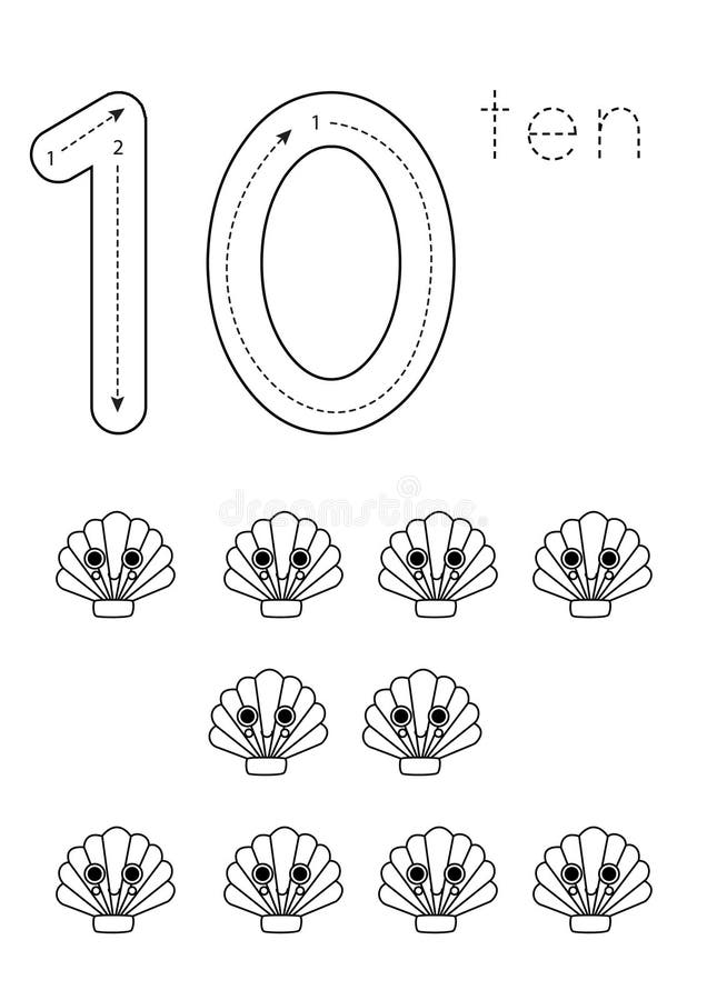 Number 10 Flashcard Stock Illustrations – 110 Number 10 Flashcard Stock ...