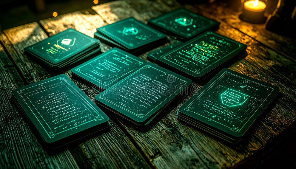 Flashcards Spread Across Wooden Table. Back To School Concept ...