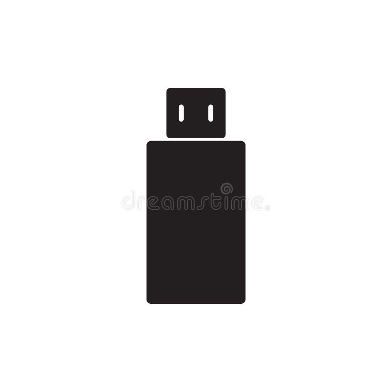 Flashdisk Flat Icon Vector Illustration Stock Vector - Illustration of ...