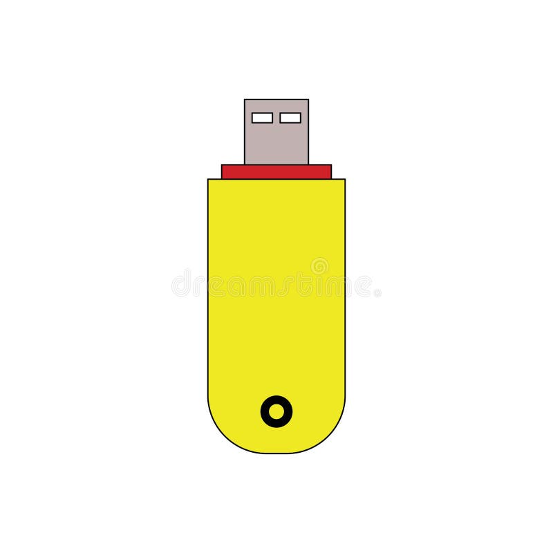 Flashdisk Icon Logo Vector Design Stock Vector - Illustration of ...