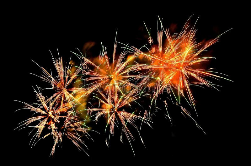 Flashes of Colorful Festive Fireworks Stock Image - Image of fireworks ...