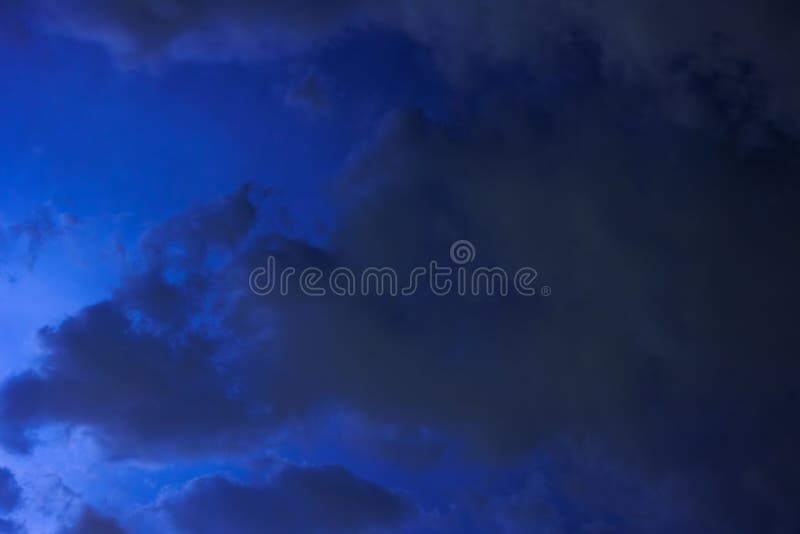 Flashes of Light from the Approaching Storm Illuminate the Clouds in ...