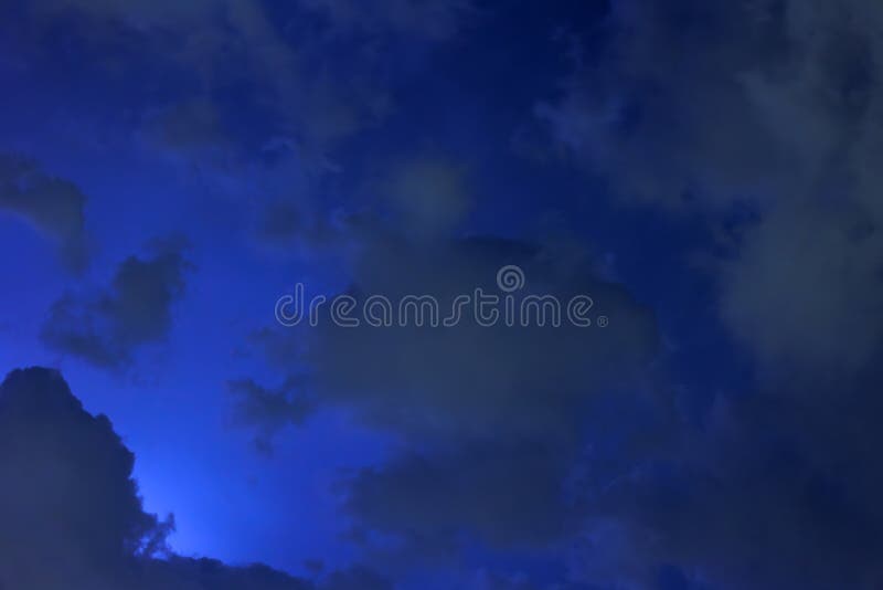 Flashes of Light from the Approaching Storm Illuminate the Clouds in ...