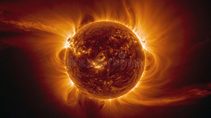 Flashes, Storms on the Sun in Space. Solar Flares is a Sudden Flash of ...