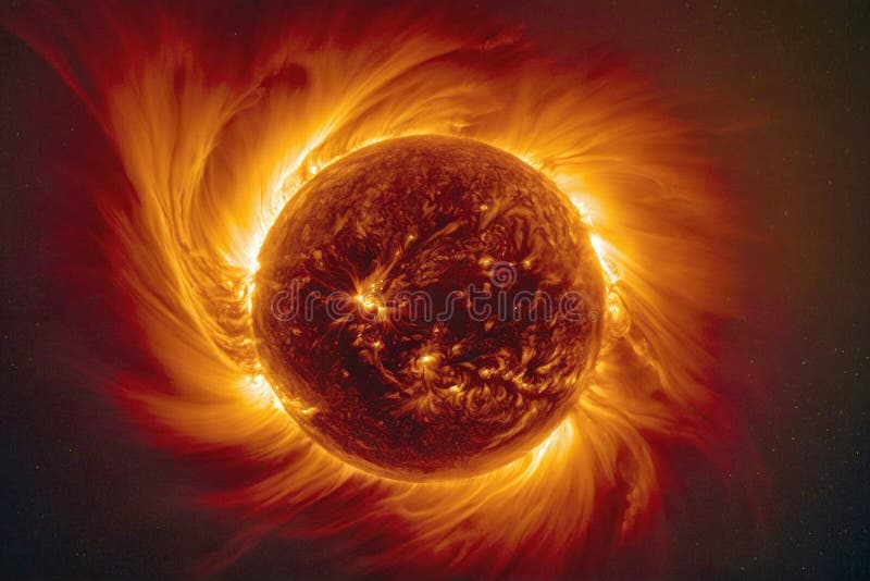 Flashes, Storms on the Sun in Space. Solar Flares is a Sudden Flash of ...