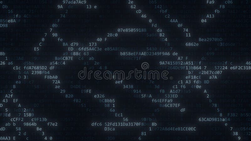 Flashing Computer Code Strings on the Screen. 3D Rendering Stock Photo ...