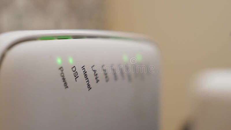 Internet Modem Light Plastic with Ventilation Stock Video - Video of ...